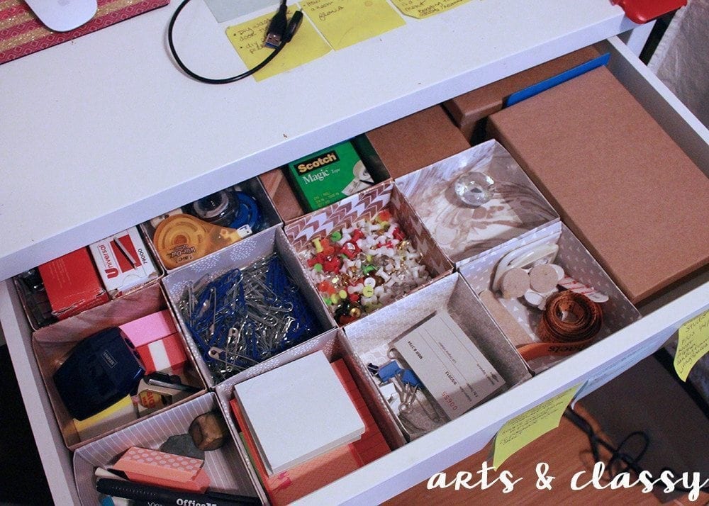 DIY Easy Office Drawer Organizers – Arts and Classy