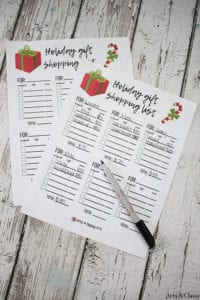 Organize Your Christmas Shopping (Free Printable) – Arts and Classy