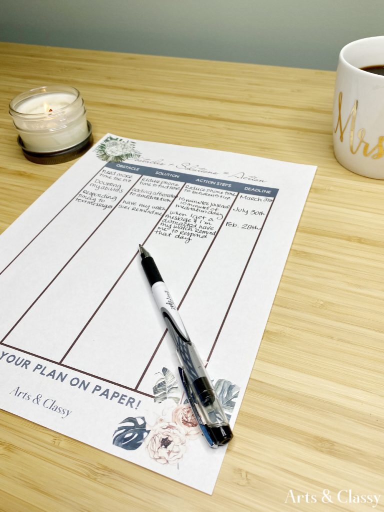 Goals 101: Step-By-Step Printable Goal Setting Worksheets – Arts and Classy