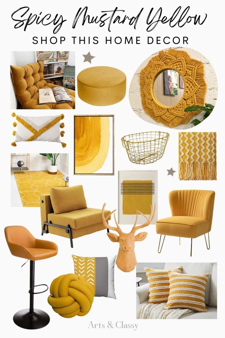 Spice Up Your Home Decor with Mustard Yellow Decor – Arts and Classy