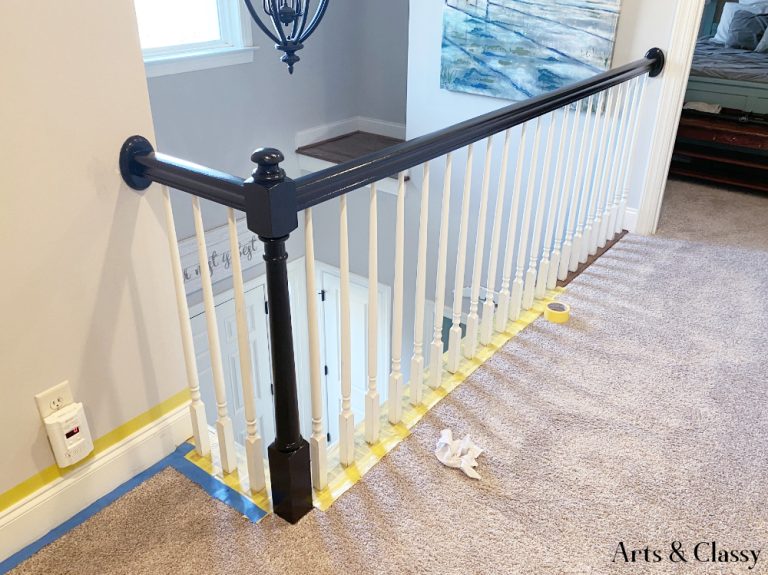 Incredible DIY Upgrade: How to Easily Paint Your Stair Railing and ...