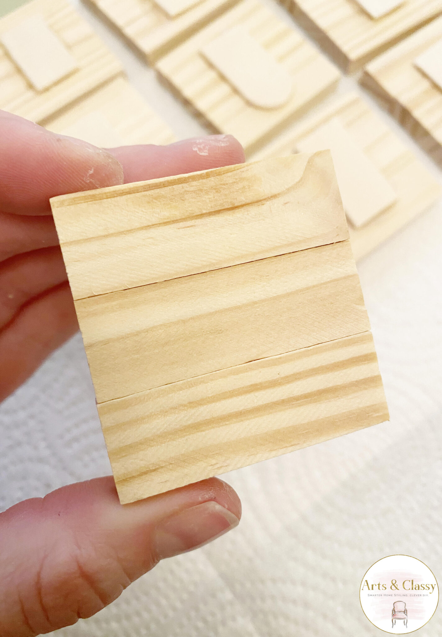 Cheap Dollar Tree Jenga Ornaments That Are Easy To Make – Arts and Classy