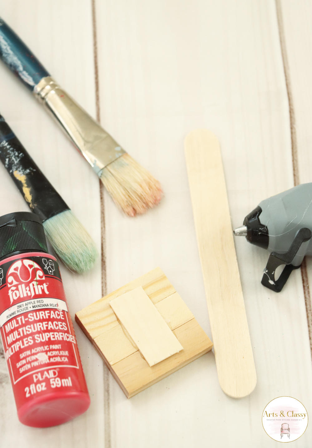 Cheap Dollar Tree Jenga Ornaments That Are Easy To Make – Arts and Classy