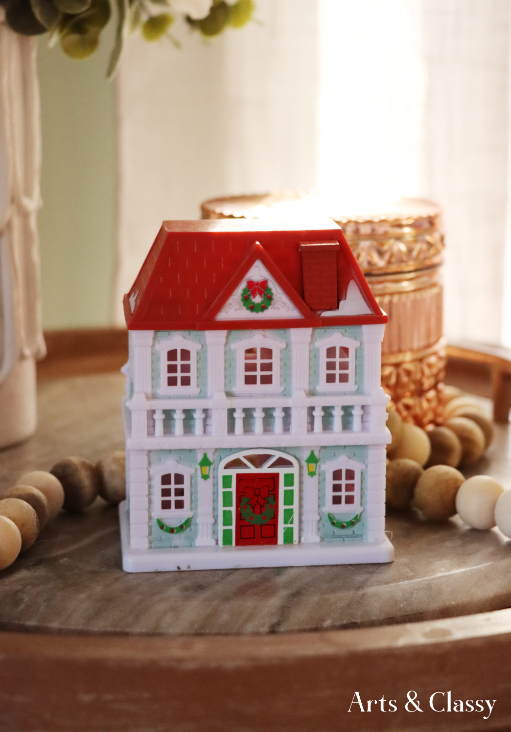 Faux Gingerbread House: A Dollar Tree Budget-Friendly DIY – Arts and Classy