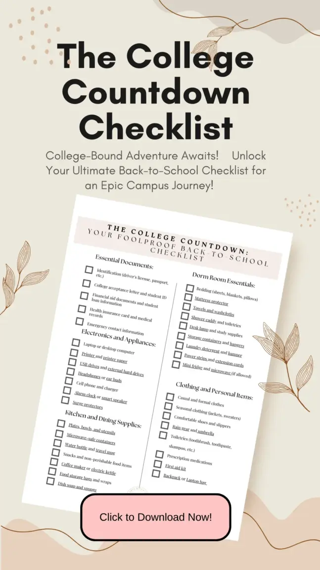The Ultimate Back to School Checklist: Are You Ready for College ...